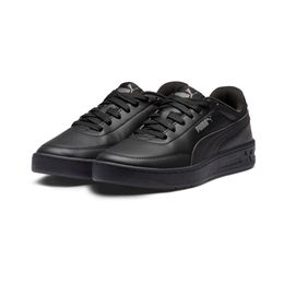 Sneaker Puma "COURT CLASSIC CLEAN", Damen, Gr. 44, Puma schwarz, Puma schwarz, Synthetik, Schuhe Sneaker, mit SoftFoam+ Innensohle, Obermaterial aus Synthetik