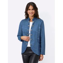 WITT WEIDEN Sweatjacke in jeansblau | Gr.: 38