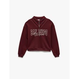 KOTON Sweatshirt Damen Gr&ouml;&szlig;e XS bordeaux
