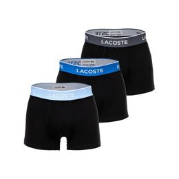 Lacoste Boxershort 3er Pack in Schwarz/Blau/Grau | Gr.: L
