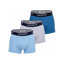 Lacoste Boxershort 3er Pack in Blau/Grau | Gr.: S