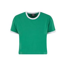 Urban Classics T-Shirt in froggreen/white | Gr.: 5XL