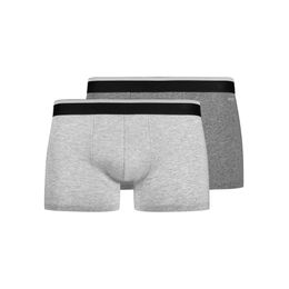 Skiny 2er Pack Trunks Cotton Multipack in Grau | Gr.: L