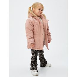 KOTON Winterjacke M&auml;dchen Gr&ouml;&szlig;e 104/110 ros&eacute;