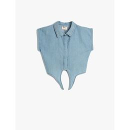KOTON Bluse M&auml;dchen Gr&ouml;&szlig;e 104/110 blue denim