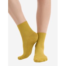 Etam Socken 'Mindy' Damen Gr&ouml;&szlig;e 36/41 curry