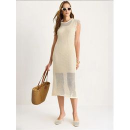 Bianco Lucci Kleid Damen Gr&ouml;&szlig;e 36/40 sand