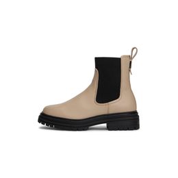 Tommy Hilfiger Chelsea Boots Damen Gr&ouml;&szlig;e 39 beige / schwarz Winterschuhe