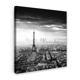 OnlyWow Leinwand Bilder Eiffelturm | Gr.: 20 x 20 cm