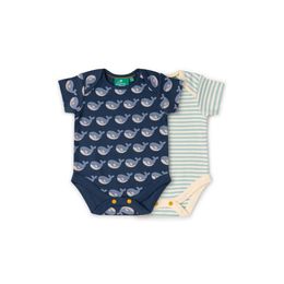 Little Green Radicals Bio-Baby-Body 2er-Pack in Marineblau | Gr.: 6-9 MONATE