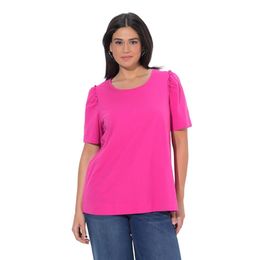 Ulla Popken Shirt in kr&auml;ftiges pink | Gr.: 62/64