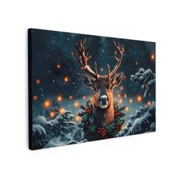 MuchoWow Leinwand Bilder Dunkelbraun | Gr.: 90 x 140 cm