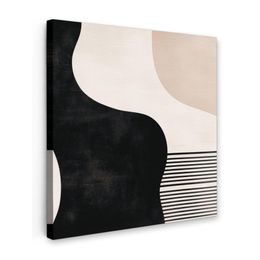 OnlyWow Leinwand Bilder Schwarz | Gr.: 20 x 20 cm