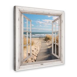 OnlyWow Leinwand Bilder D&uuml;nen | Gr.: 50 x 50 cm