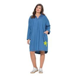 LAURAS&Oslash;N Midikleid in blue denim | Gr.: 48/50