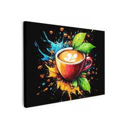 OnlyWow Leinwand Bilder Mokka | Gr.: 40 x 30 cm