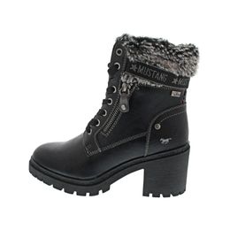 Mustang Schn&uuml;rstiefel Schwarz | Gr.: 38