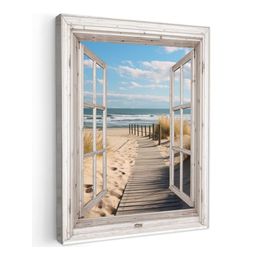 OnlyWow Leinwand Bilder D&uuml;nen | Gr.: 40 x 60 cm