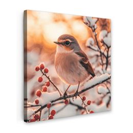 OnlyWow Leinwand Bilder Bernsteinfarben | Gr.: 90 x 90 cm