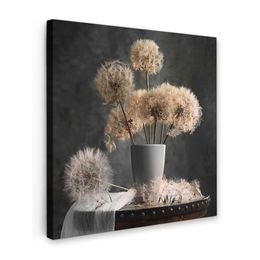OnlyWow Leinwand Bilder L&ouml;wenzahn | Gr.: 90 x 90 cm
