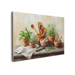 OnlyWow Leinwand Bilder Terra cotta | Gr.: 80x60 cm