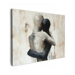 OnlyWow Leinwand Bilder Verbundene Figuren | Gr.: 80x60 cm