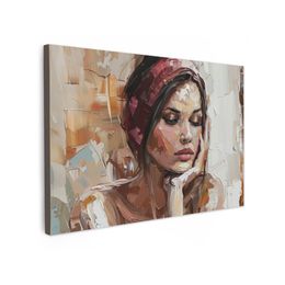 OnlyWow Leinwand Bilder Tr&auml;umendes Portr&auml;t | Gr.: 90 x 60 cm