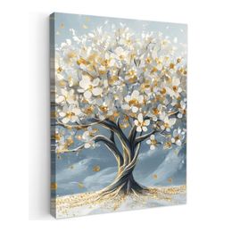 OnlyWow Leinwand Bilder Goldfarben | Gr.: 20 x 30 cm