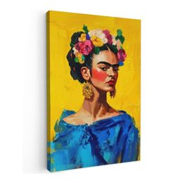 OnlyWow Leinwand Bilder Gelb | Gr.: 20 x 30 cm