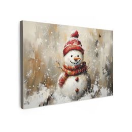 MuchoWow Leinwand Bilder Wei&szlig; | Gr.: 30 x 20 cm