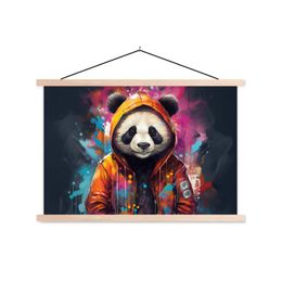 OnlyWow Poster mit Leiste Panda | Gr.: 60 x 40 cm