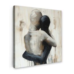 OnlyWow Leinwand Bilder Verbundene Figuren | Gr.: 90 x 90 cm