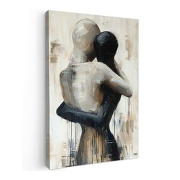 OnlyWow Leinwand Bilder Verbundene Figuren | Gr.: 60 x 90 cm