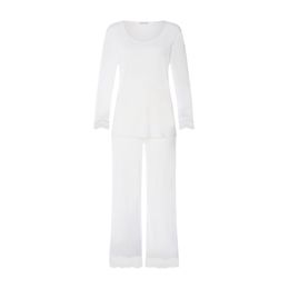Hanro Pyjama ' Cire Nightwear ' Damen Gr&ouml;&szlig;e S offwhite Winterkleid
