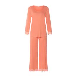 Hanro Pyjama ' Ciri Nightwear ' Damen Gr&ouml;&szlig;e L orange Winterkleid