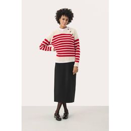 PART TWO Strickpullover RocketsPW Relaxed fit in Red Stripe | Gr.: M