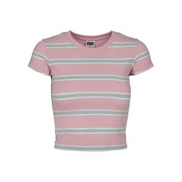 Urban Classics Cropped Tee in girlypink/oceanblue | Gr.: M