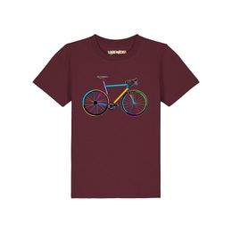 Watabout.kids Shirt 'Fahrrad by night' boy Red size 116