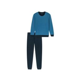 uncover by Schiesser Pyjama in Blau | Gr.: L