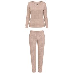 Vivisence Pyjama '2023' Damen Gr&ouml;&szlig;e XL beige Winterkleid