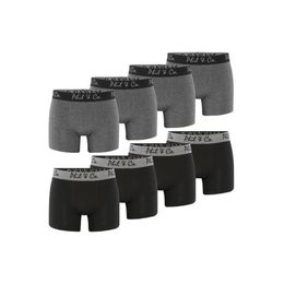 Phil & Co. Berlin Retroshorts 8-Pack Jersey in schwarz/anthrazit | Gr.: M