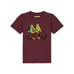 Watabout.kids Shirt 'Avocado Fahrrad' boy Red size 104