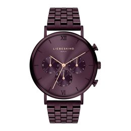 Liebeskind Berlin Uhr Damen Gr&ouml;&szlig;e One Size rosegold / rotviolett