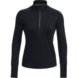 Under Armour Longsleeve "UA Qualifier Run 1/2 Zip" in Schwarz | Gr.: S