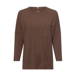 Camel Active T-Shirt mit 3/4-&Auml;rmeln in Braun | Gr.: XS