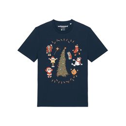 Watapparel Shirt 'Christmas 2024' male Blue size XXXL