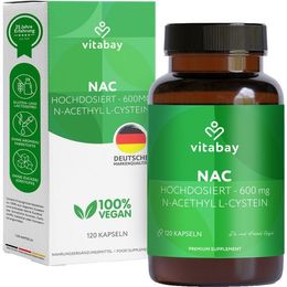 Nac 600 mg N-Acetyl L-Cystein vegan Kapseln 120 St