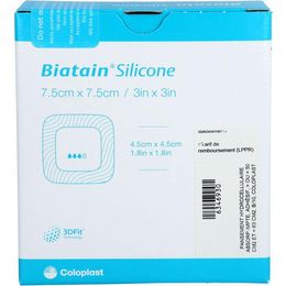 Biatain Silicone Schaumverband 7,5x7,5 cm 10 St