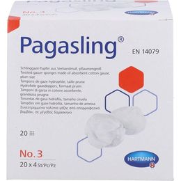 1001 Artikel Medical Pagasling Mulltupfer Gr.3 pflaumengro&szlig; steril 80 St