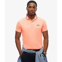 Superdry Herren Baumwolle Logostickerei Poolside Polohemd, Koralle - Gr&ouml;&szlig;e: M 1040808500321S4R002